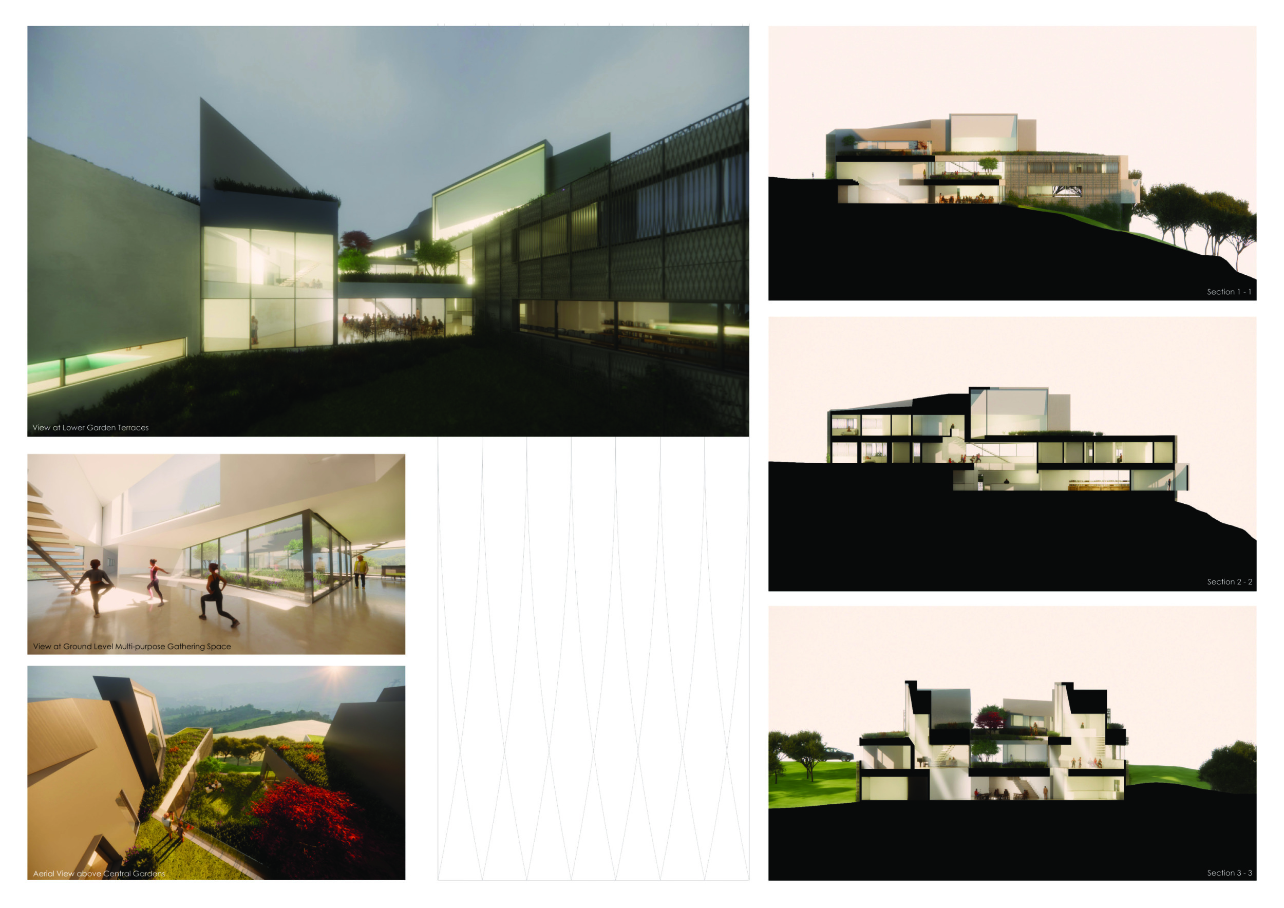 Architecture project // Natural Light and Green Roofs Enhanced by ...