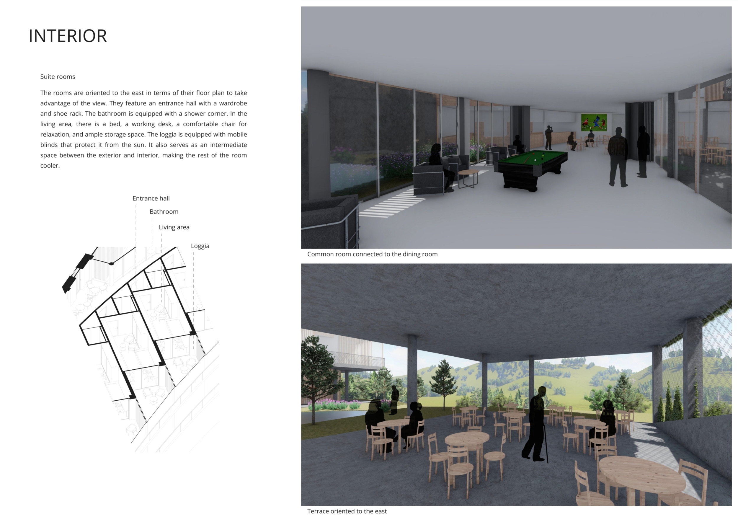 Architecture project // Green Facade Composed of Retractable Shades and ...