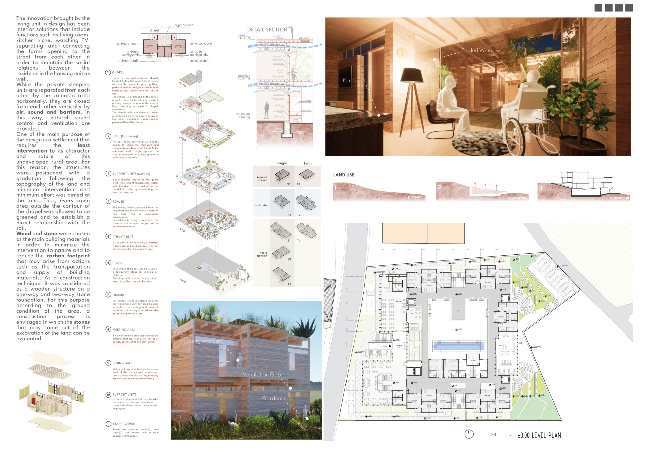 Architecture project // Subterranean Chapel Under a Canopy of Timber ...