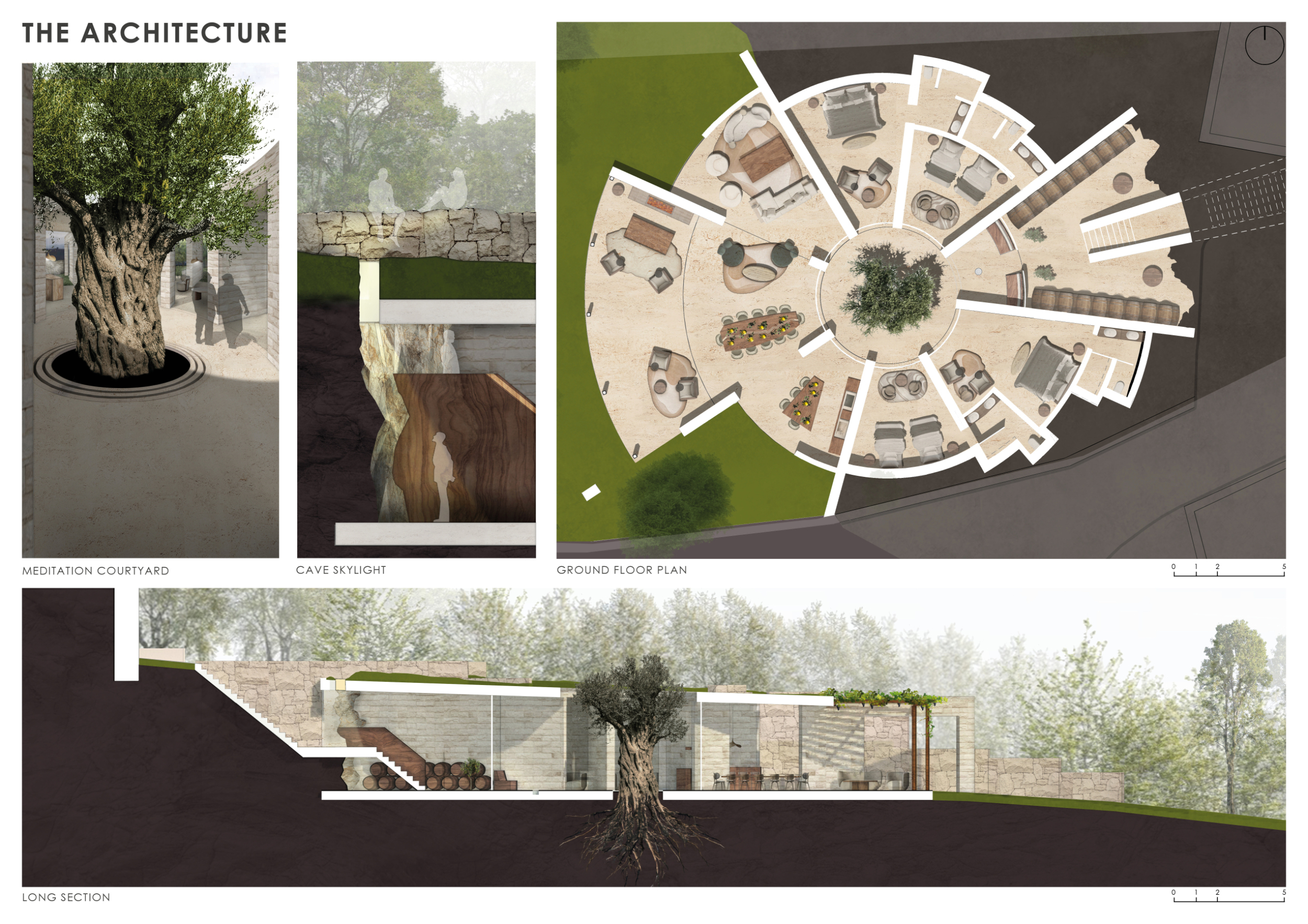 Architecture project // Radial Courtyard Featuring Locally Sourced ...