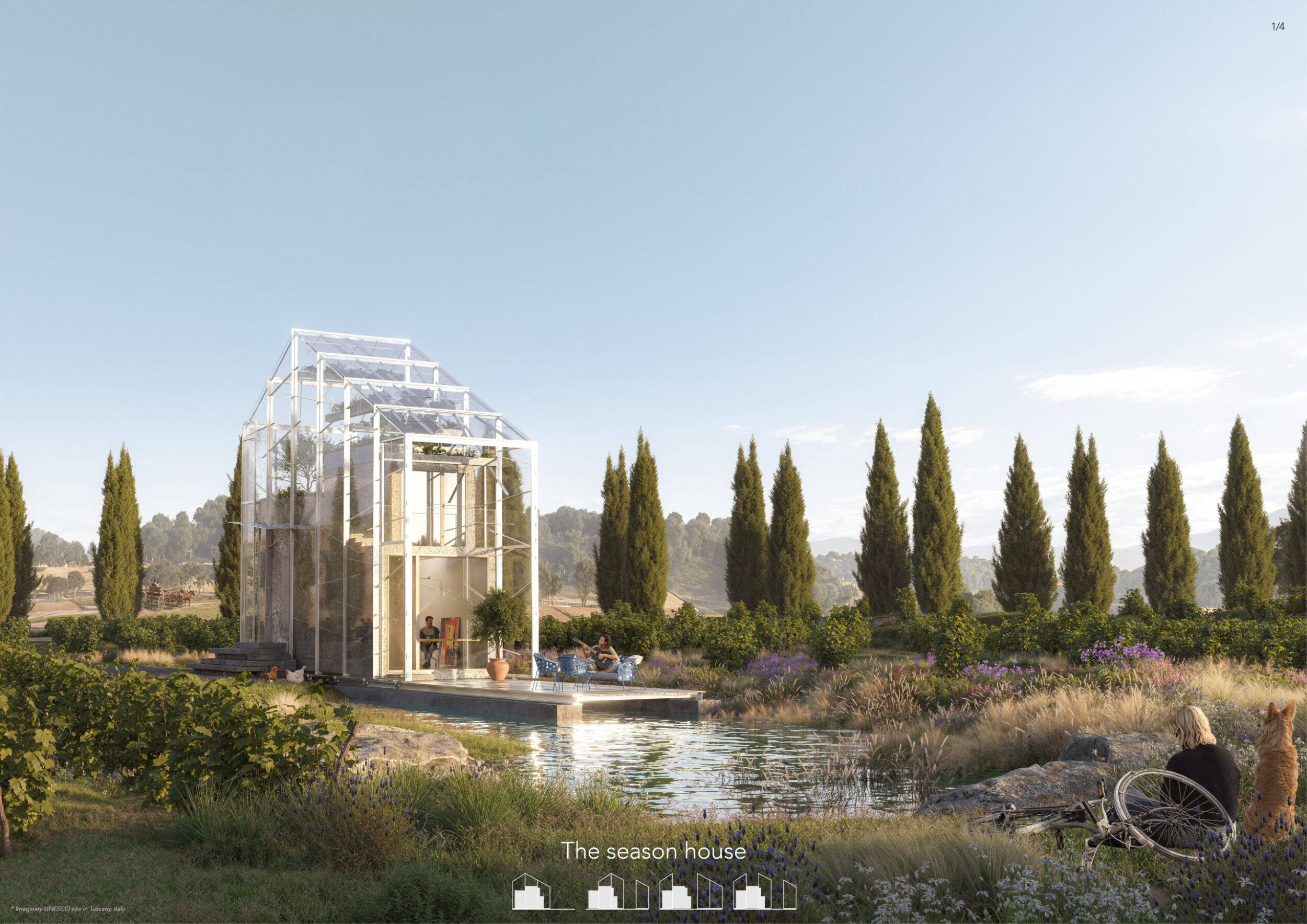 Architecture project // Vertical Garden Integrated with Recycled Glass ...