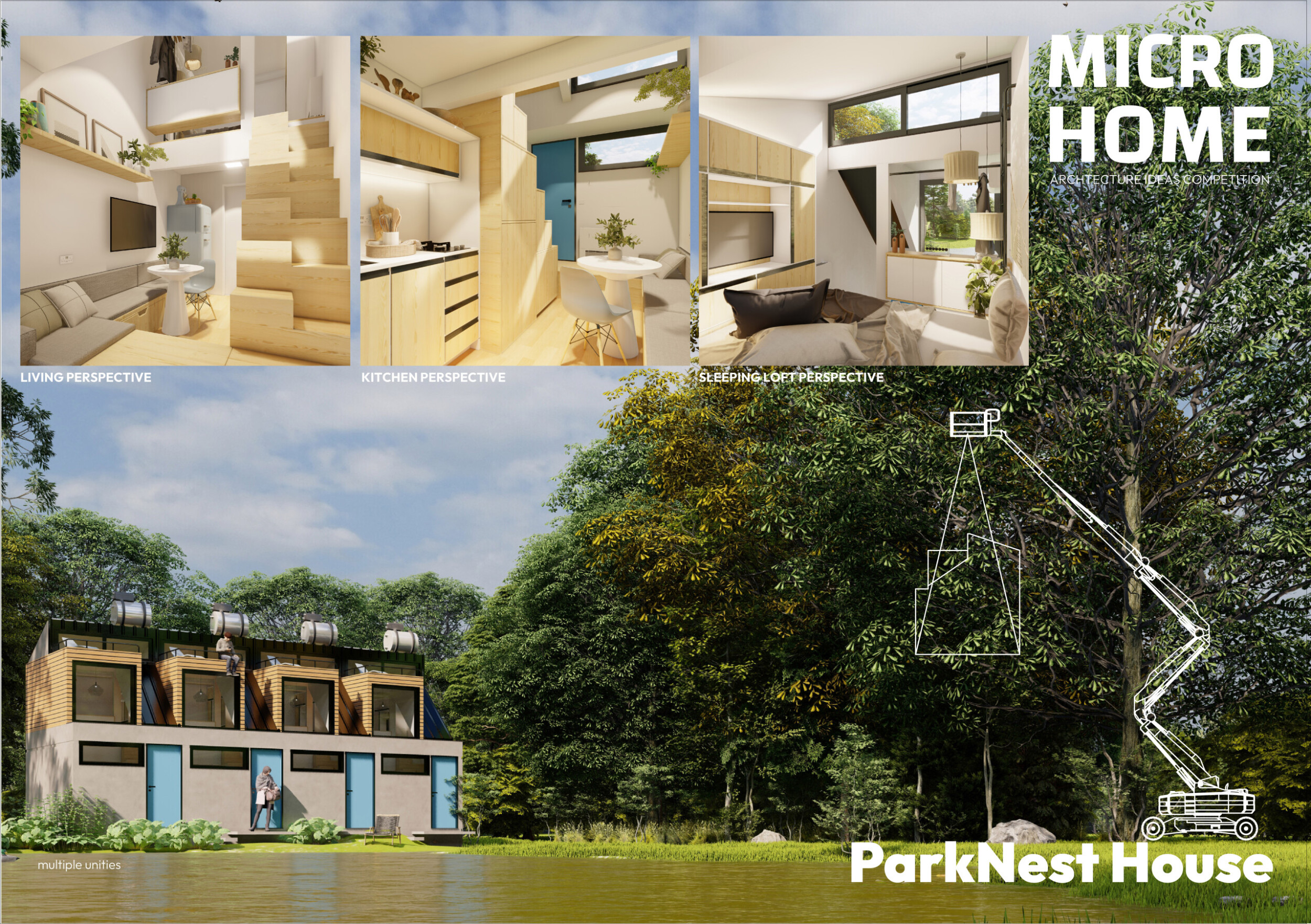 Architecture project // Prefabricated Micro-Unit with Quadcore Panels ...