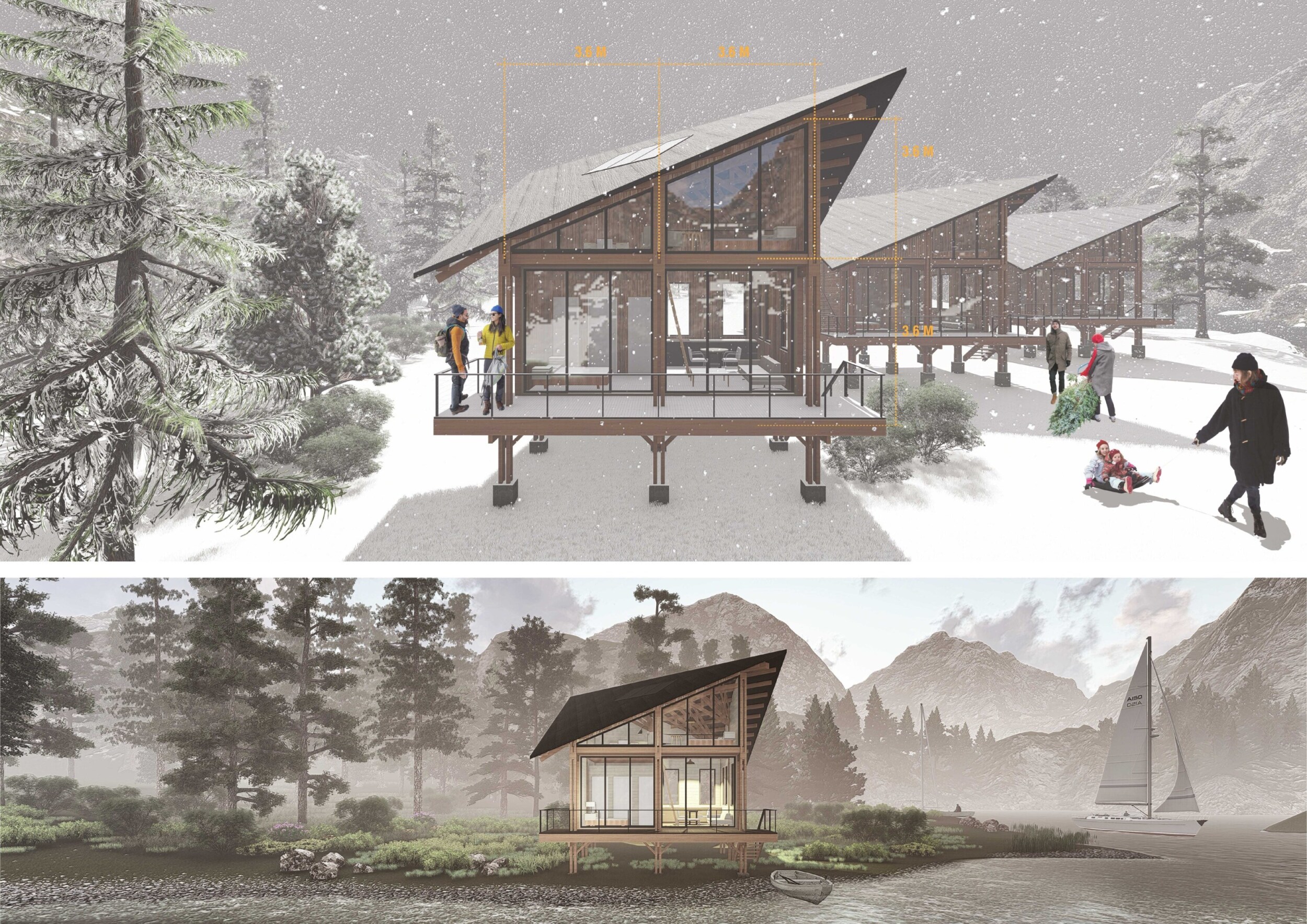 Architecture project // Scissor Truss Roof and Natural Ventilation in ...