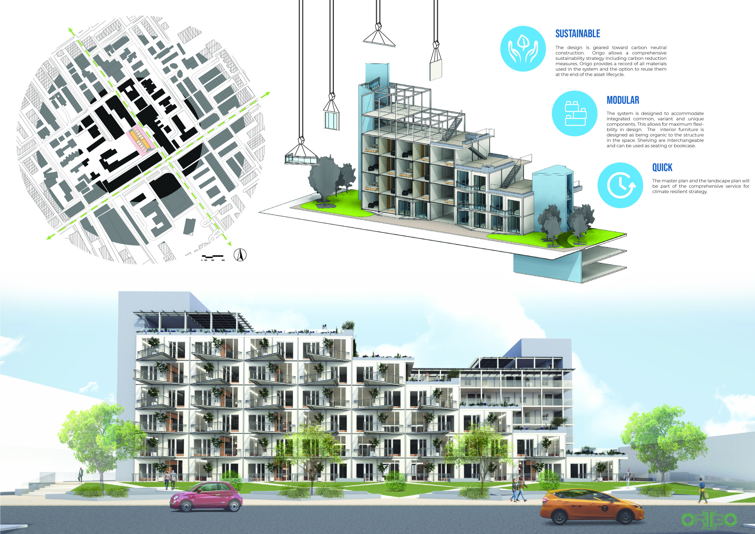 Architecture project // Step-Back Terraces and Vertical Greenery in a ...