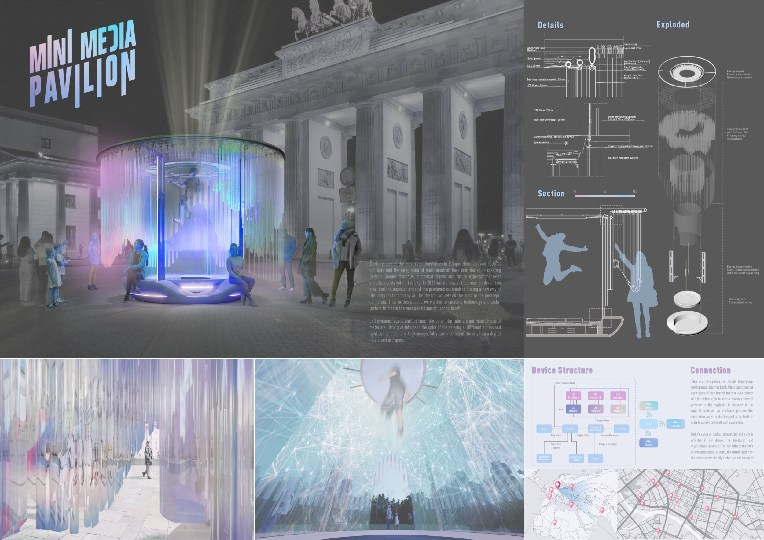 Architecture project // Dichroic Facade and LED Lighting in an ...
