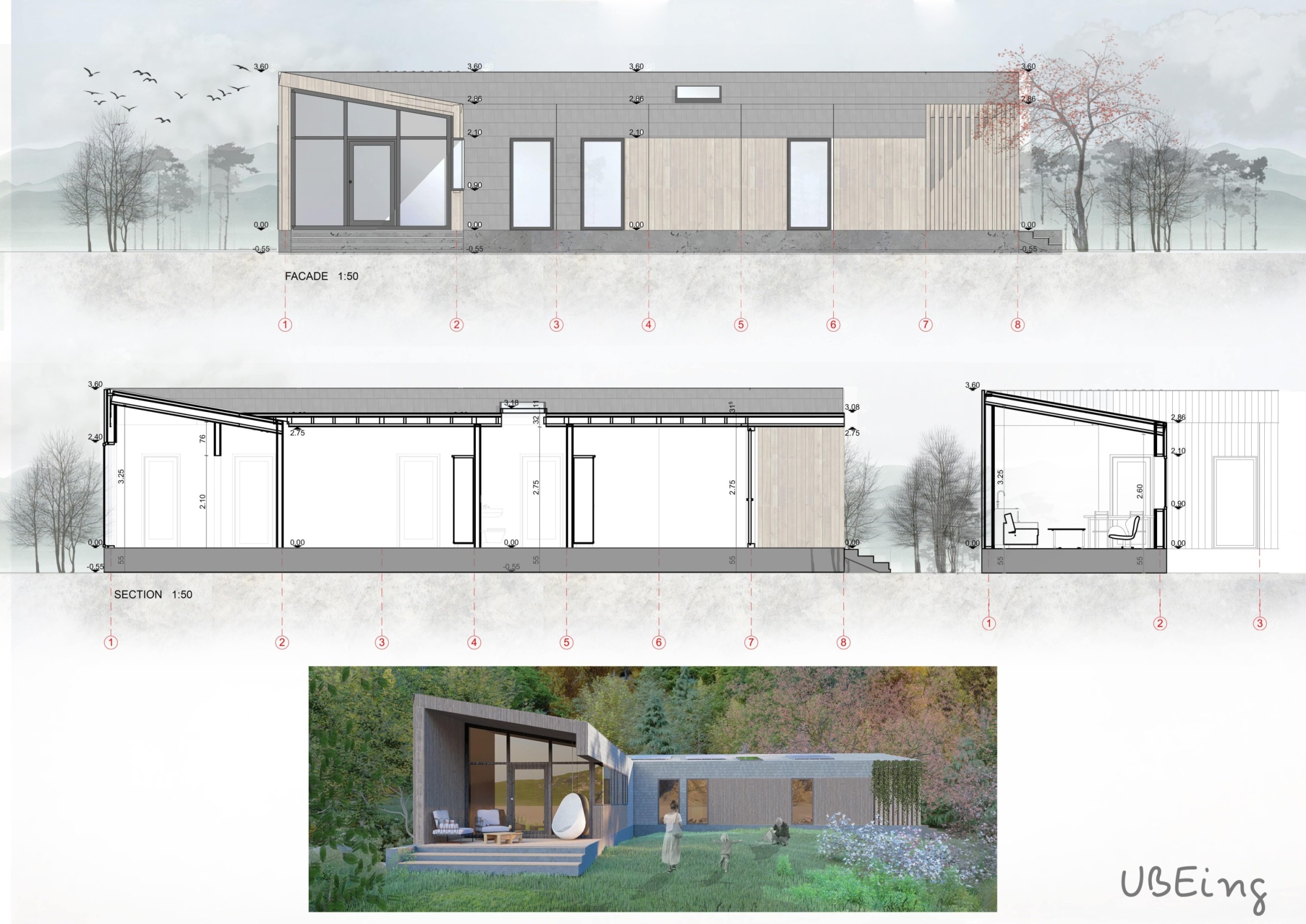 Architecture project // Natural Light and Modular Spaces Enhanced by ...