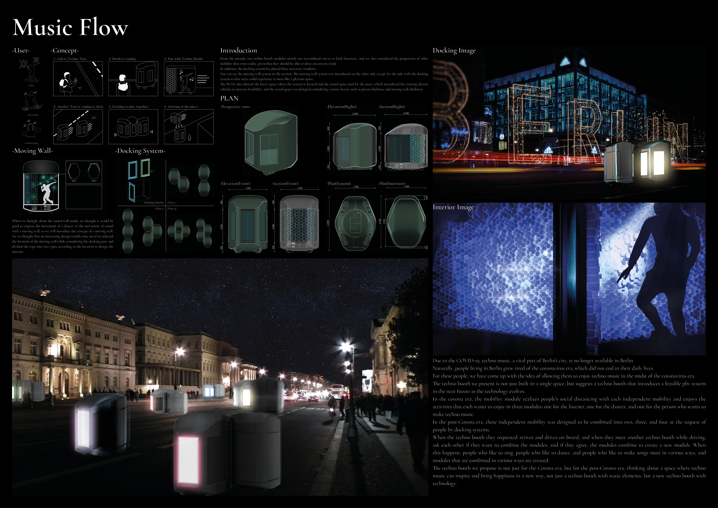 Architecture project // Dynamic Walls and Modular Booths Enhancing ...