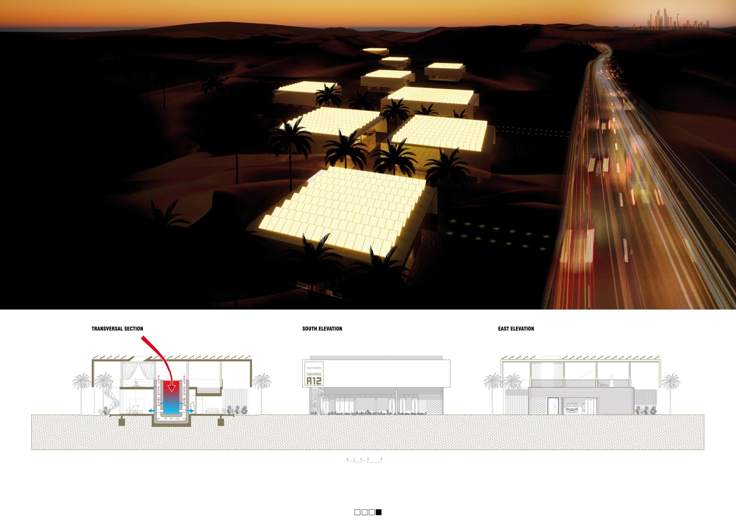 Architecture project // Natural Brick Facade and Passive Cooling System ...