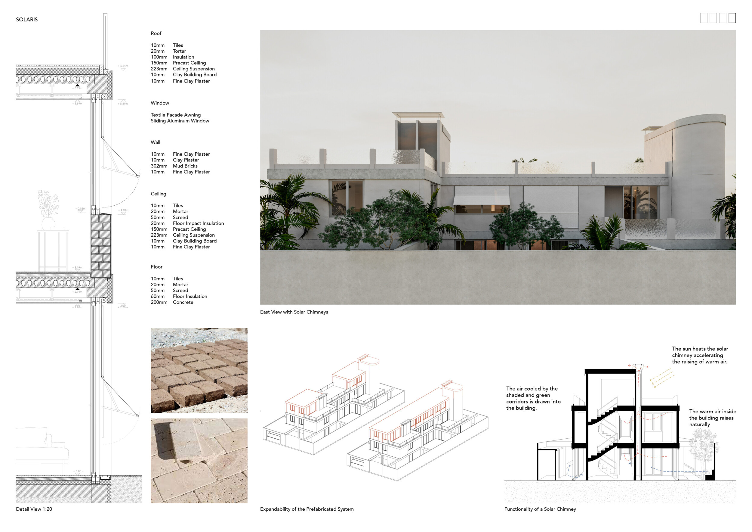 Architecture project // Solar Chimneys and Textile Facades in ...