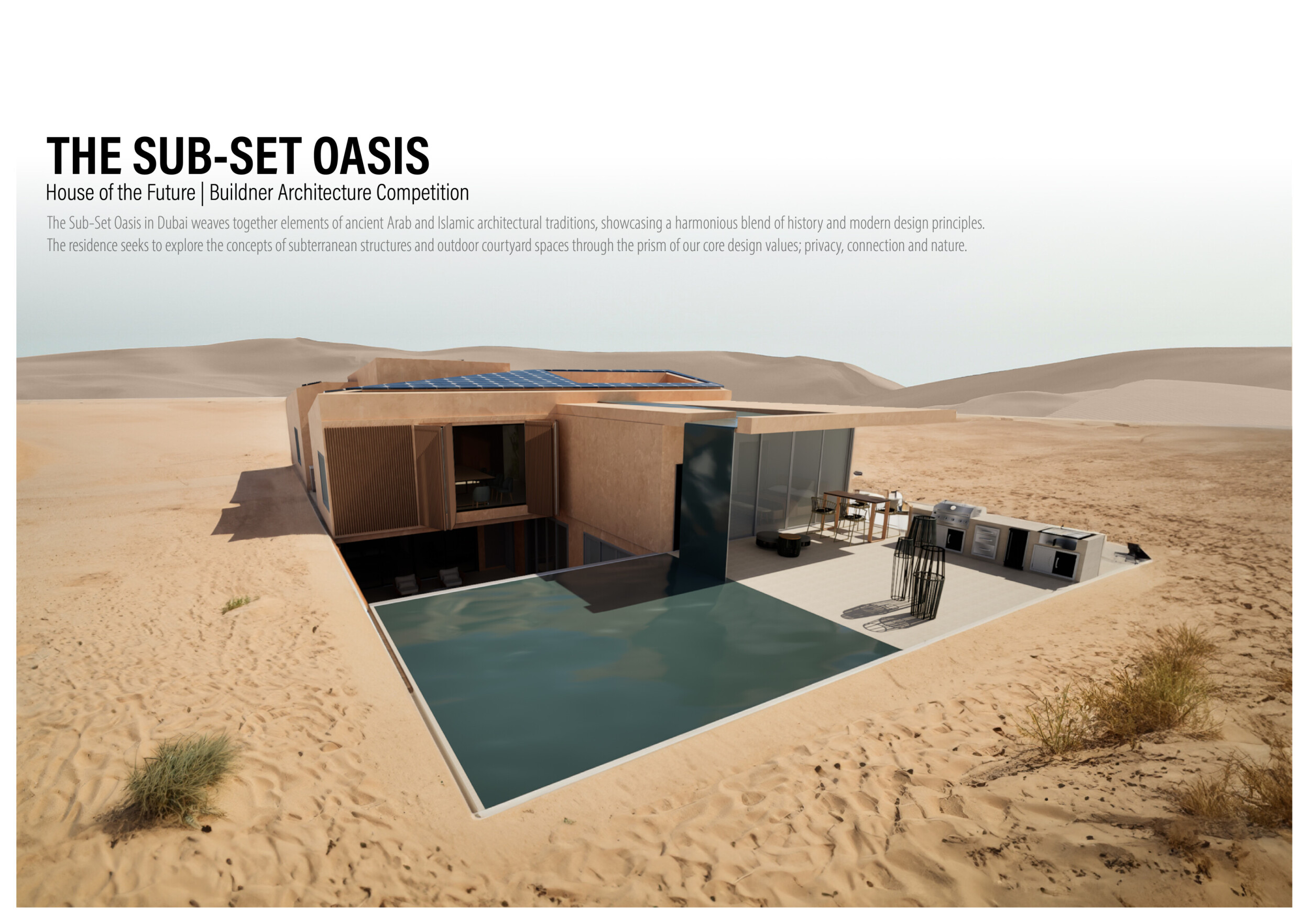 Architecture project // Subterranean Living with Rammed Earth and ...