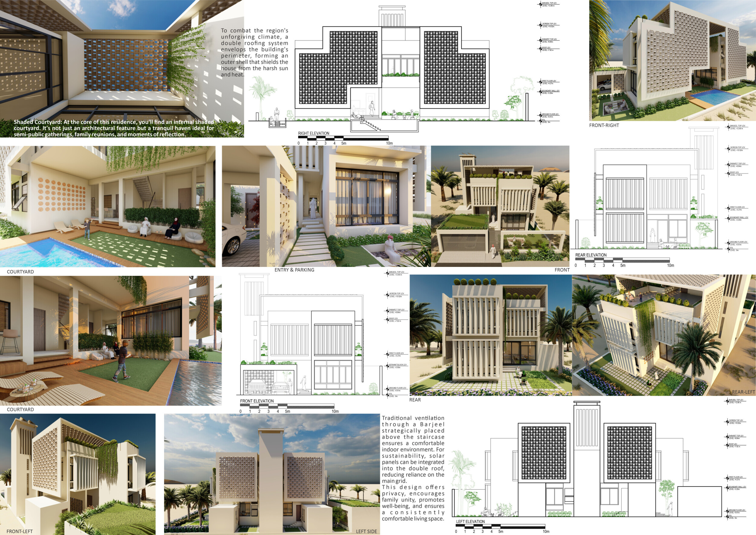 Architecture project // Charred Timber Facade with Breeze Blocks ...