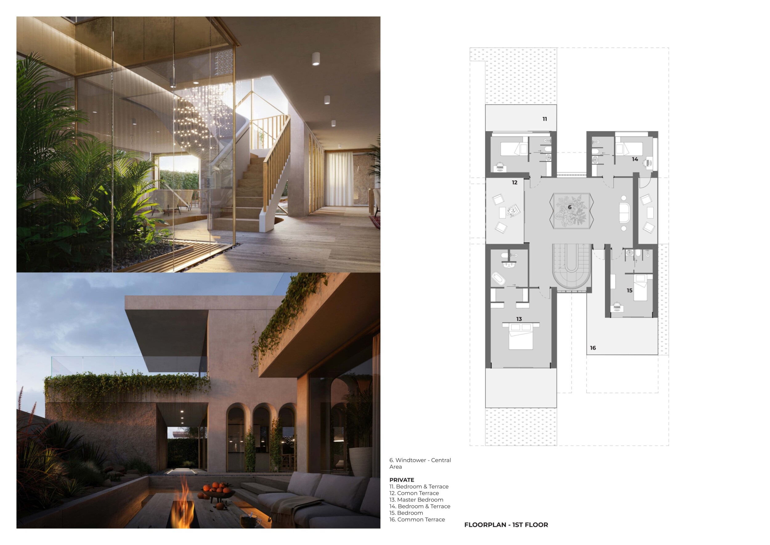 Architecture project // Thermal Mass and Natural Cooling with Vertical ...