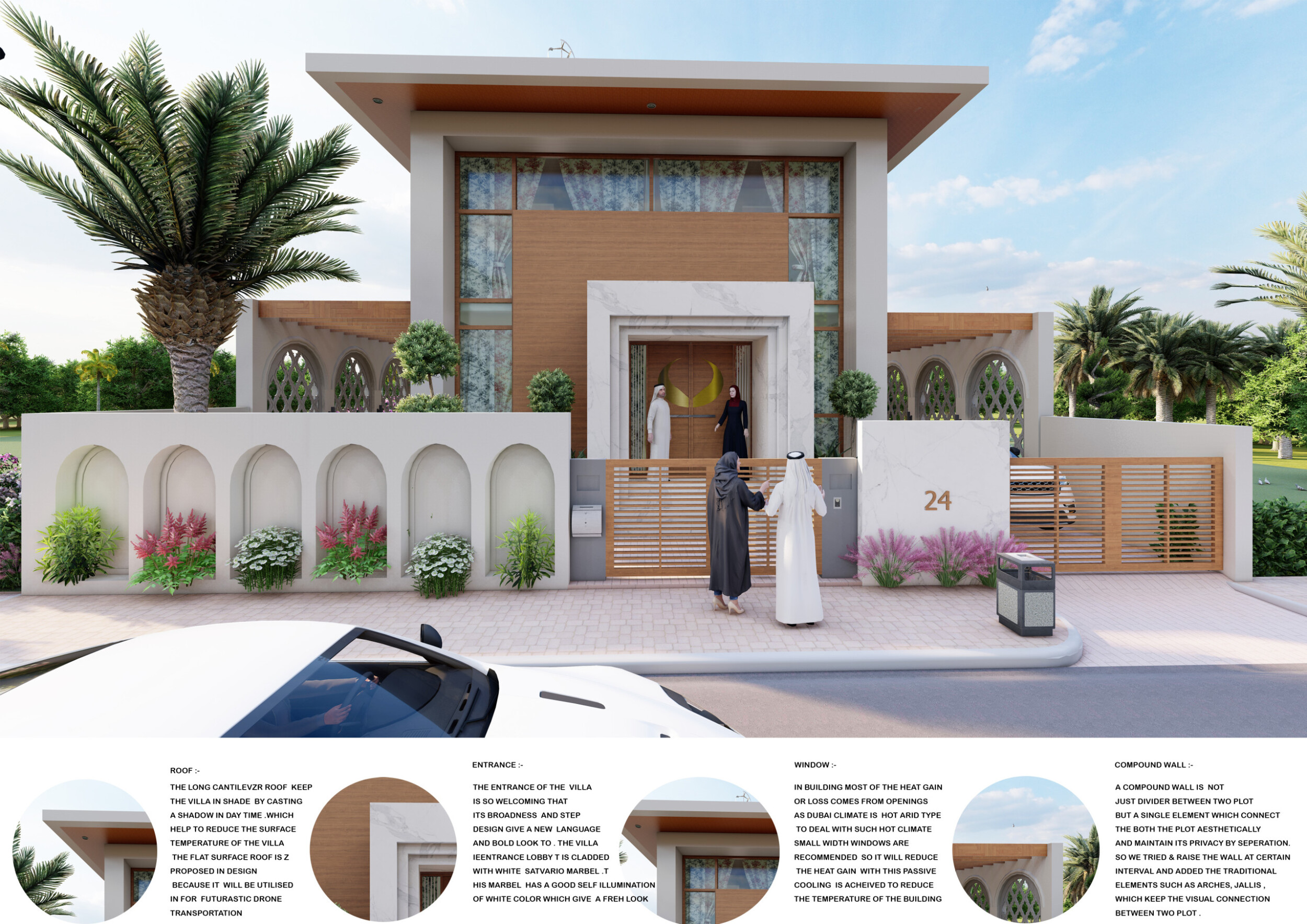 Architecture project // Sustainably Crafted Villa with Satyam Marble ...