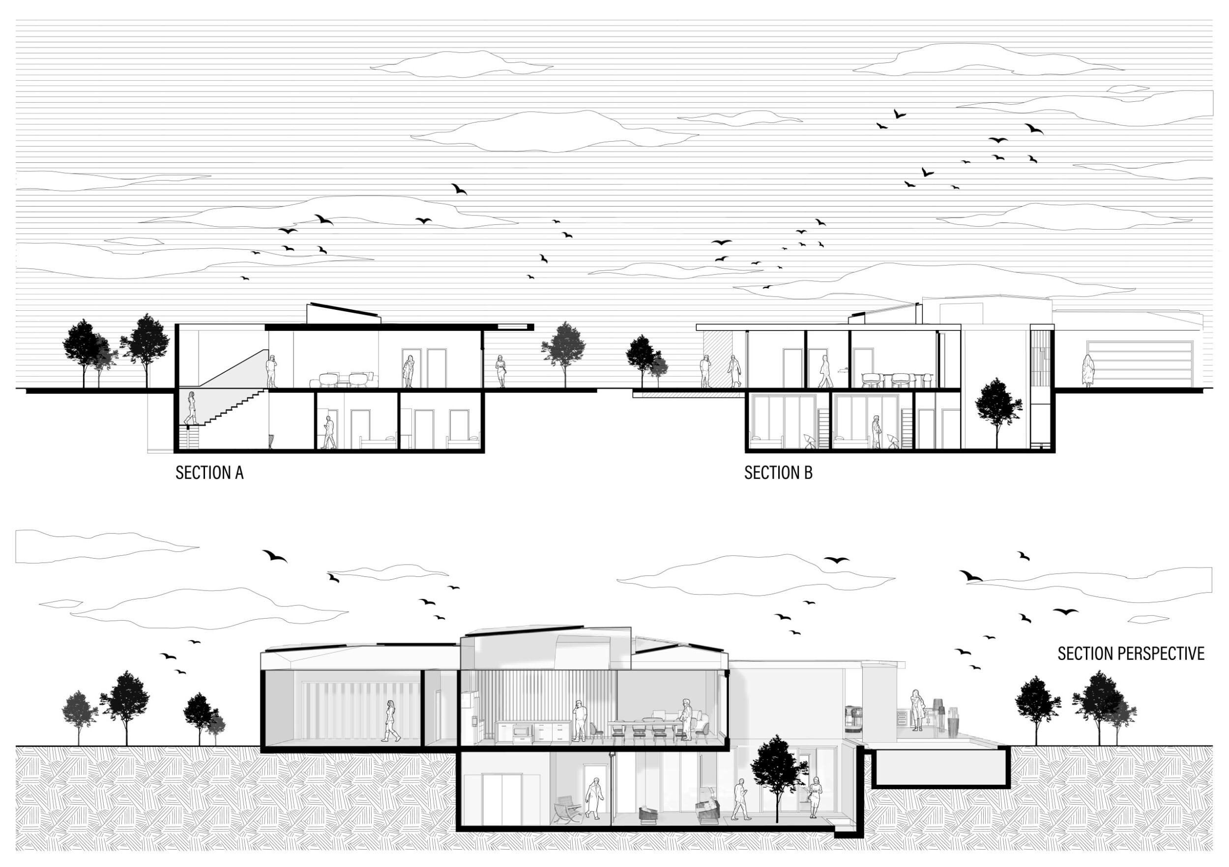 Architecture project // Subterranean Living with Rammed Earth and ...