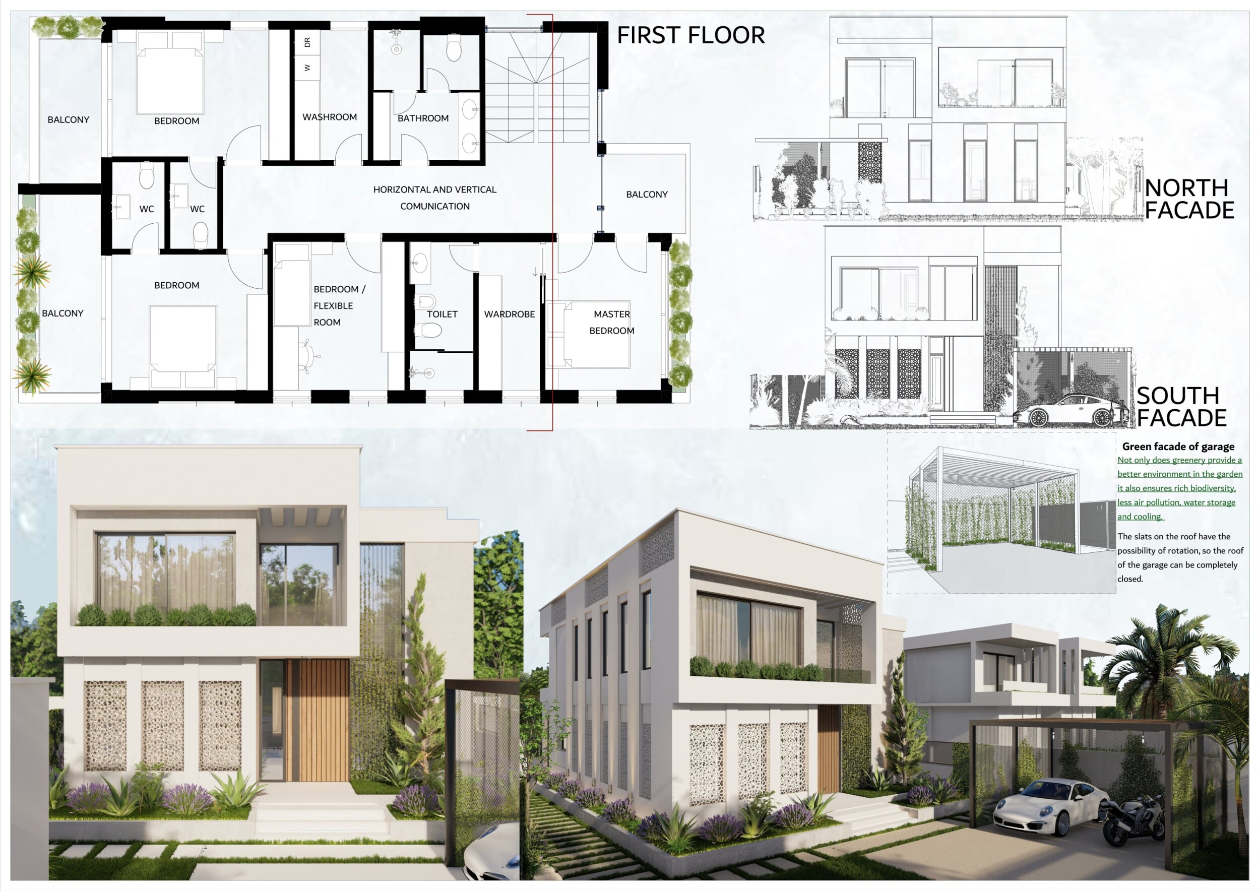 Architecture project // Bamboo Shades and Bio-Based Tiles Establishing ...