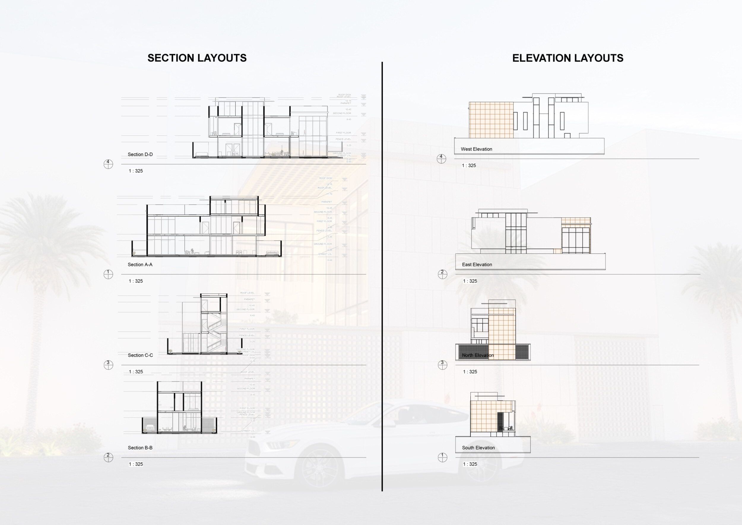 Architecture project // Perforated Solar Shading and Limestone Facades ...