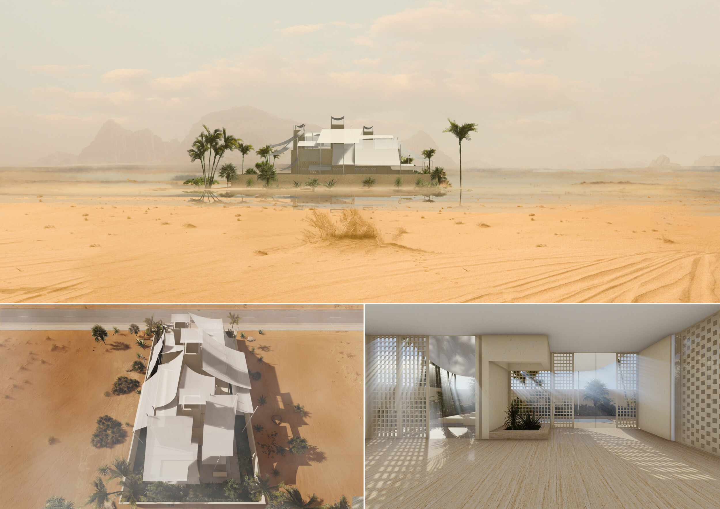 Architecture project // Membrane Facade with Wind Towers Enhances ...