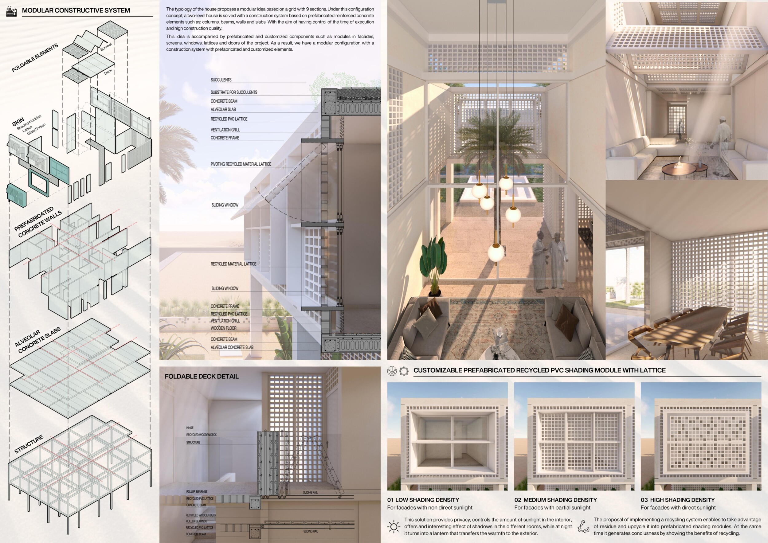 Architecture project // Natural Wood Accents and Lattice Shading Define ...