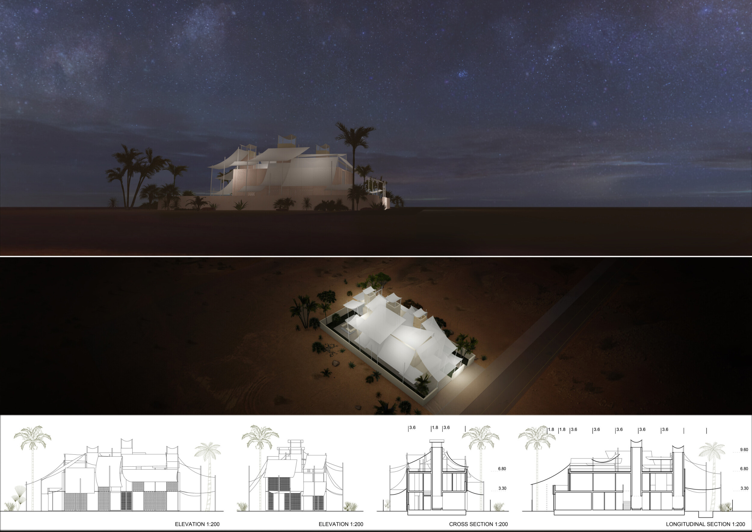 Architecture project // Membrane Facade with Wind Towers Enhances ...