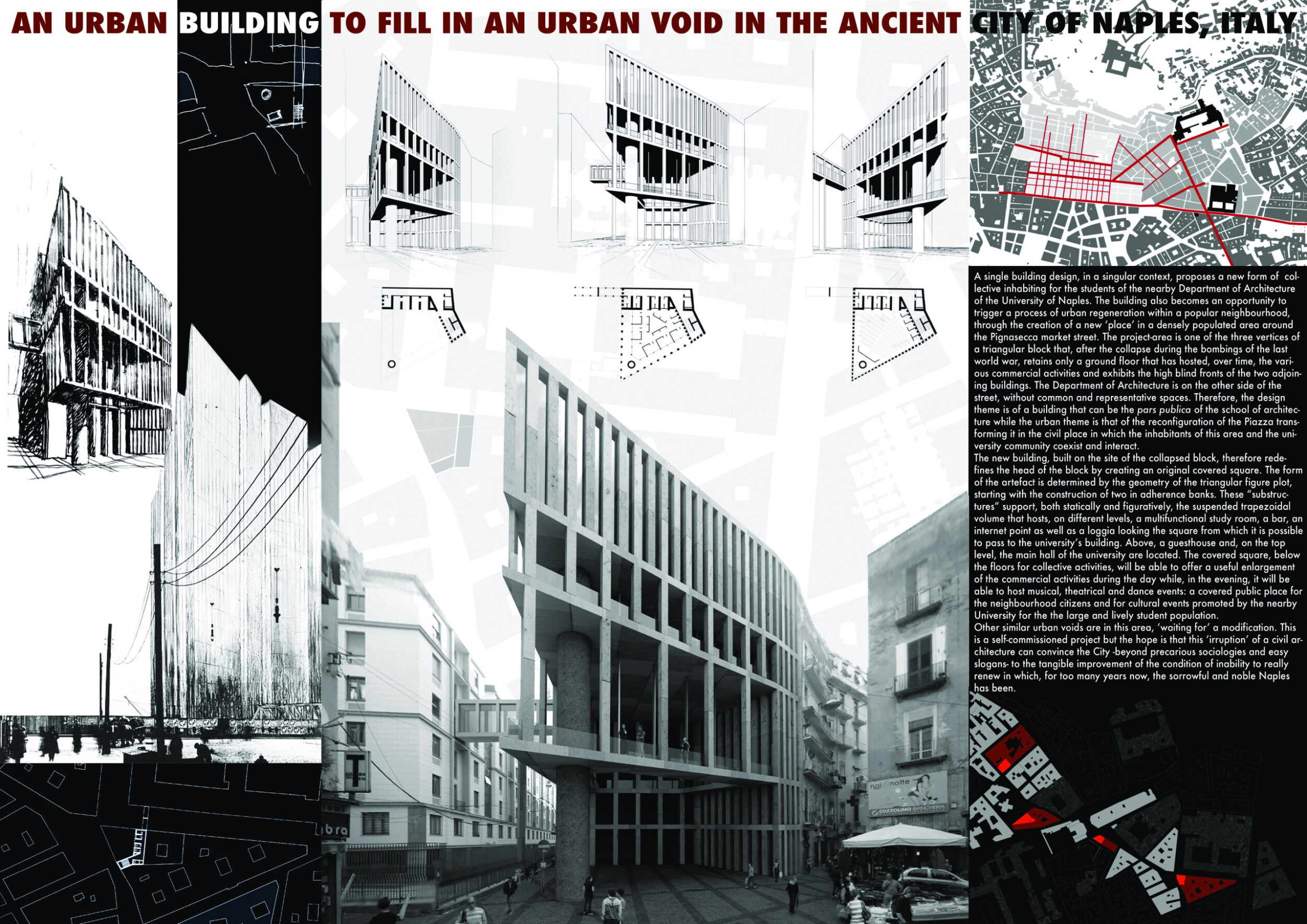 Architecture project // Charred Wood Elevation and Transparent Facade ...